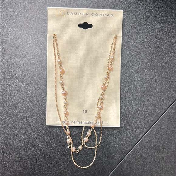 LC Lauren Conrad | Jewelry | Lc Lauren Conrad Gold And Pink Layered ...